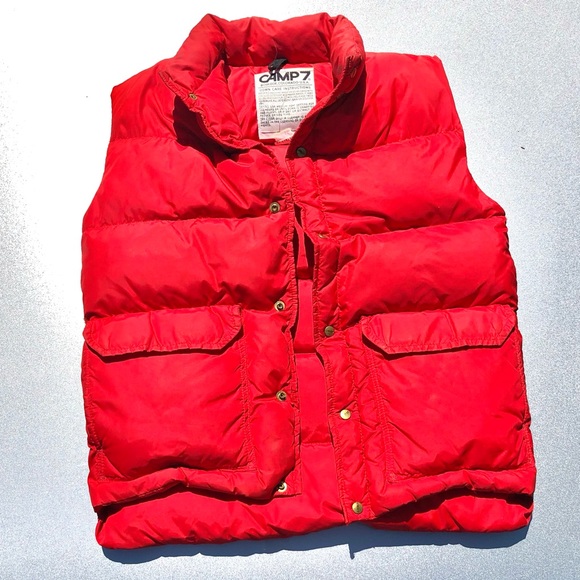Camp 7 | Jackets & Coats | Vintage Camp 7 Goose Down Puffer Vest Dirty ...